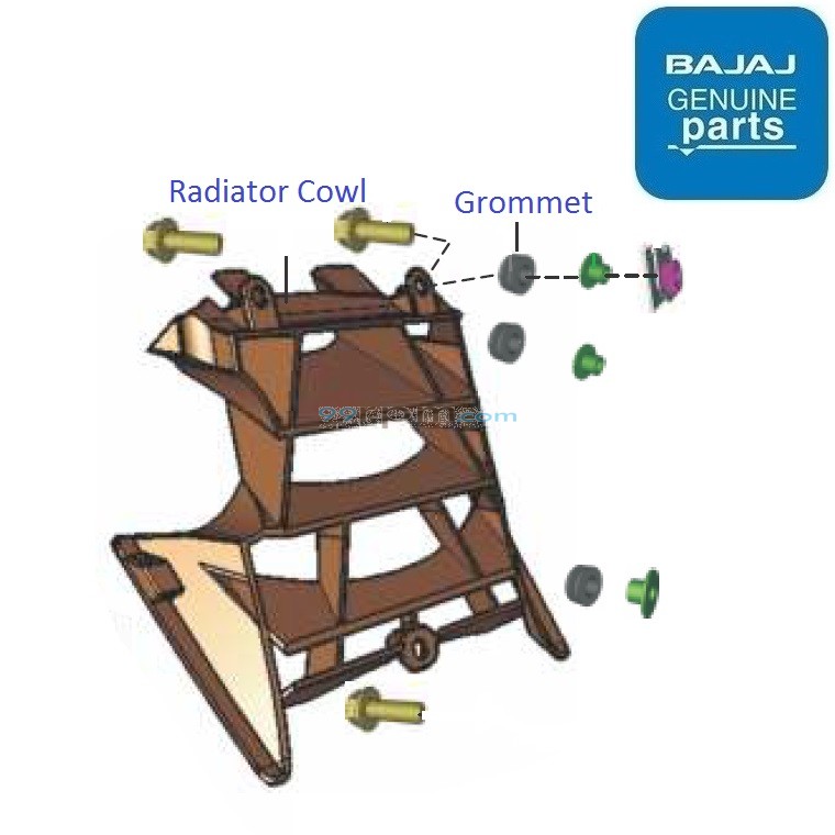 Bajaj Pulsar NS200 (BS4, 2017-19): Radiator Cowl