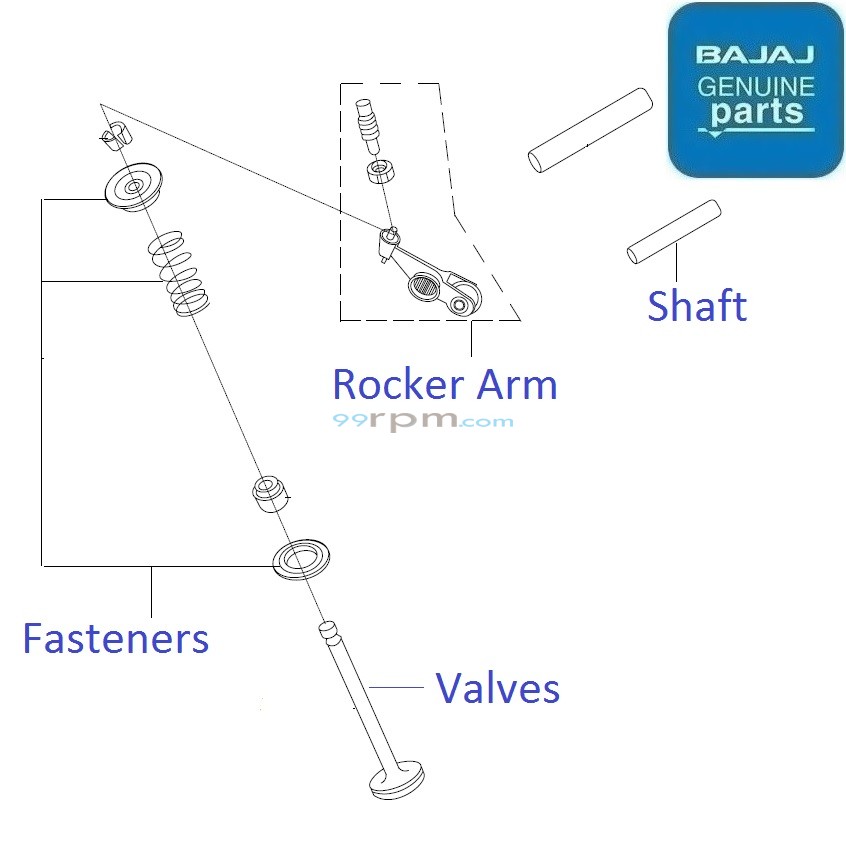 Bajaj XCD 135: Engine Valves