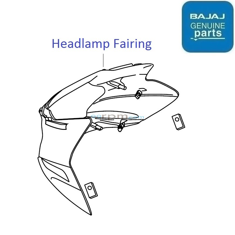 Bajaj XCD 135: Headlamp Fairing