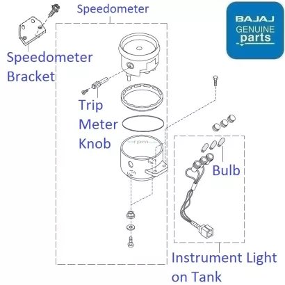 Bajaj Avenger 200 (2007-2010): Speedometer