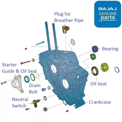 Bajaj Avenger 150 Street: Crankcase| LH
