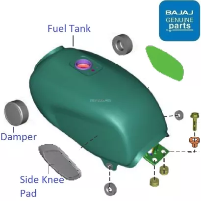 Bajaj CT100 BS6 (2020-21): Petrol Tank