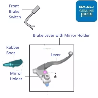 Bajaj CT110 (BS4, 2019-20): Front Brake Lever