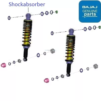 Bajaj CT 125X (2022-23): Rear Suspension Shockabsorber
