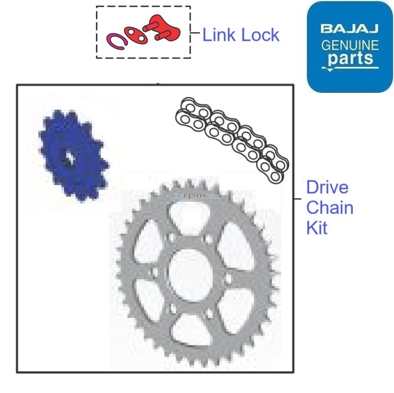 Bajaj Pulsar NS160 (USD Fork, 2023-2024): Chain Kit