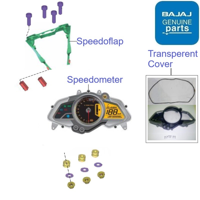 Bajaj Pulsar NS160 (USD Fork, 2023-2024): Speedometer
