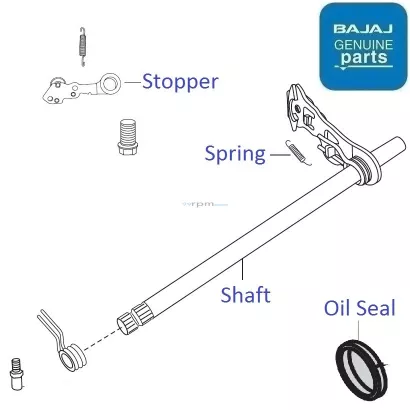 Pulsar 180 UG4 BS3 (2009-16) : Gear Change Shaft