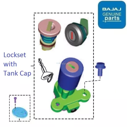 Pulsar 180F BS6(2020-21): Lockset