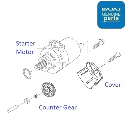 Bajaj Pulsar 200 (2007-2009): Starter Motor