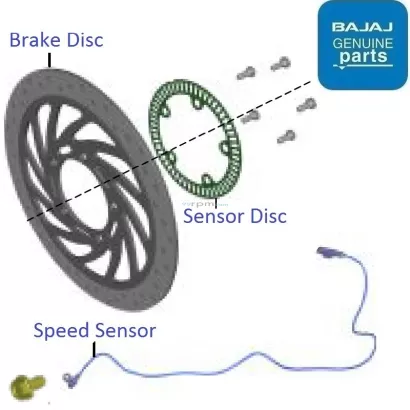 Bajaj Pulsar N250 (Single ABS, 2021-23): Front Brake Disc