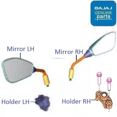 Bajaj Pulsar N160 (Dual ABS, 2022-23): Rear View Mirror