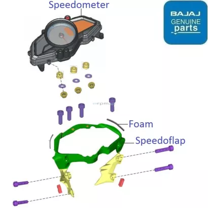 Bajaj Pulsar NS200 (BS6, Feb-Oct 2020): Speedometer