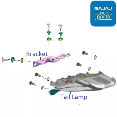 Bajaj Pulsar P150 (Single Disc, 2022-23): Tail Light