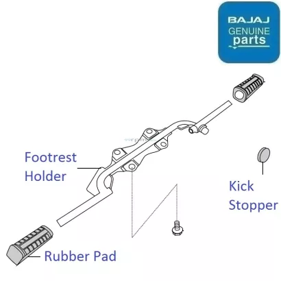 Bajaj XCD 125: Front Footstep