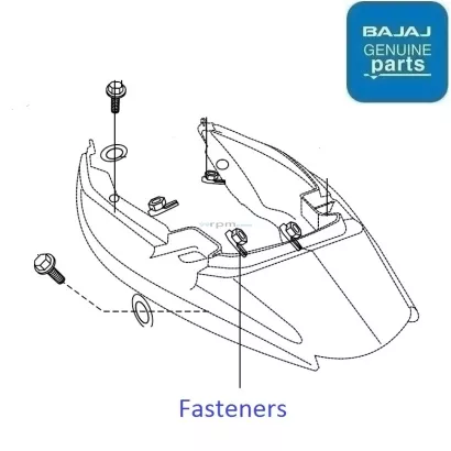 Bajaj XCD 135: Seat Cowl